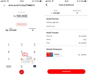 Transfer LinkAja ke Ovo Tanpa Biaya Admin – Siti Syarah