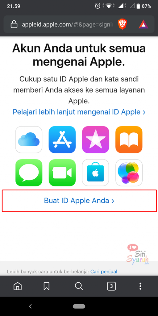 Solusi Error Tidak Dapat Membuat ID Apple di iPhone – Siti Syarah